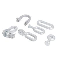 China Hot Dip Galvanized Steel Ball Eye Socket Clevis Power Fittings 16-24kN Overhead Line Hardware for sale