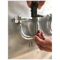 China Hot DIP Galvanized U Shackle Electric Power Fitting 100kN Rated Failure Load for sale