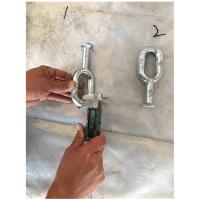 China Forged Socket Eye Clevis Overhead Line Fitting 100kN 16mm Hot Dip Galvanized for sale