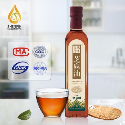 China Low temperature cold pressed Sesame Oil zero additive 250ml/bottle for sale