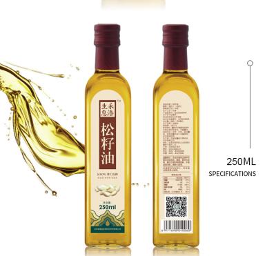 China Wholesale High Nutrition Pine Nut Oil Cold Pressed Food Grade with HACCP Certificate for sale