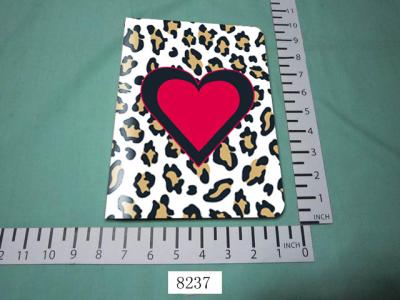 China 8237 Leather cover Loose leaf notebook A5 size(Valentine style) for sale