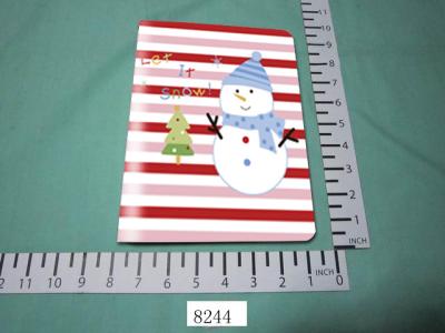 China 8244 Leather cover Loose leaf notebook A5 size(Christmas style) for sale