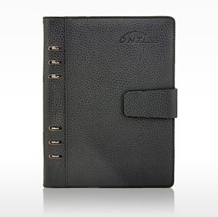China 8408 PU cover Loose leaf notebook A5 size for sale