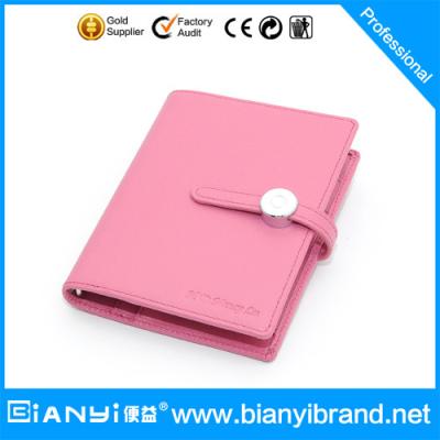 China PU latest design loose leaf notebook for sale