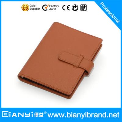 China Good Useful diary PU leather loose-leaf notebook for sale