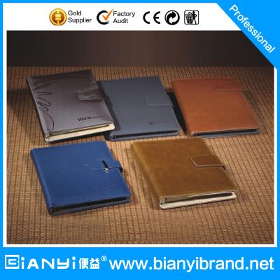 China High Quality Leather Loose Leaf Notebook New Brand Name Leather Diary for sale