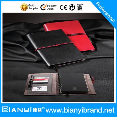 China Leather cover loose-leaf notebook Notebooks & Writing Pads for sale