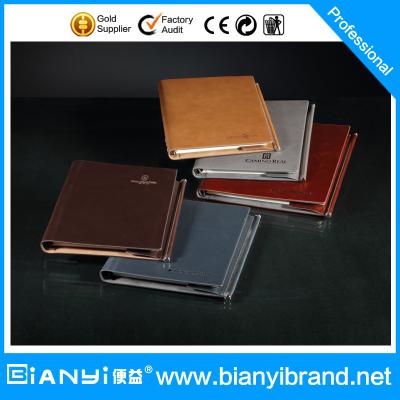 China Leather cover Loose leaf notebook for sale