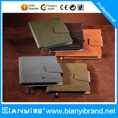 China Coffee Color PU cover loose leaf notebook for sale