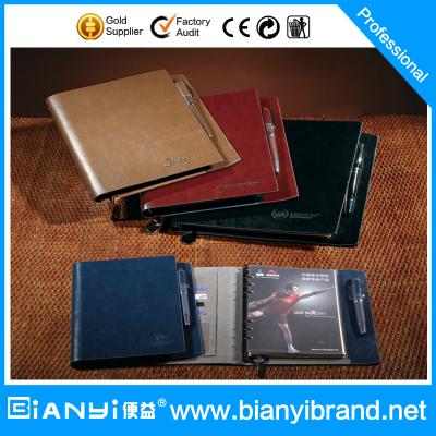 China Leather cover loose leaf notebook for sale