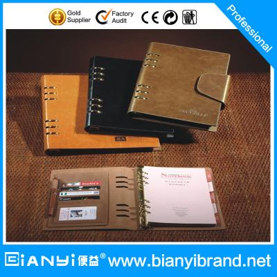 China Business PU Cover loose leaf notebook for sale