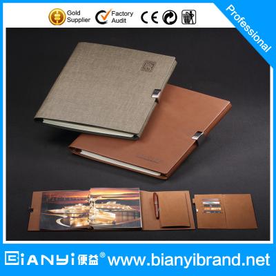 China Loose leaf notebook with PU cover for sale