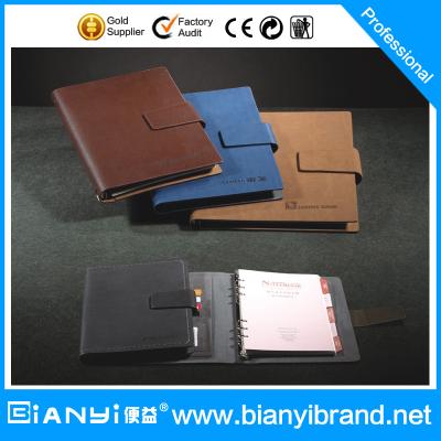 China Best selling ring leather loose leaf notebook manufacturer for sale