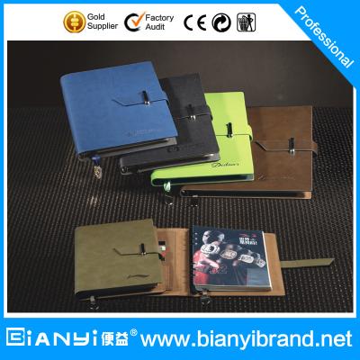 China Cute leather loose leaf notebook in office for sale