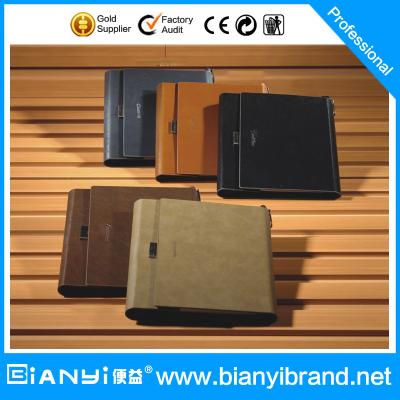 China Loose leaf leather journal diary notebook for sale