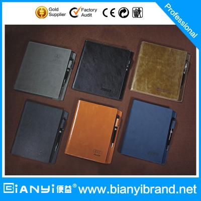 China New style High quality multi-functional leather loose leaf notebook for sale