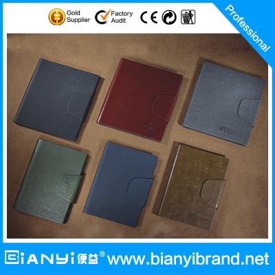 China Multicolor Leather Loose Leaf Notebook, Agendas for sale