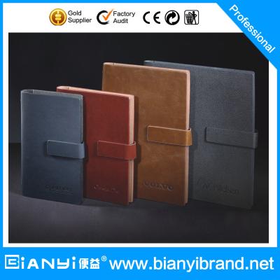 China PU/Leather cover notebook, loose-leaf, six keys binders, with pocket for cards and pen for sale