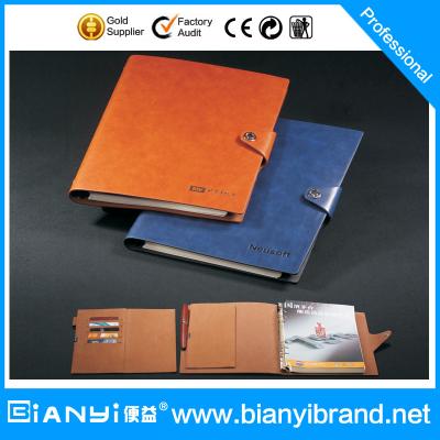 China Top-grade Exquisite Leather Fashion Softcover Handmade Ring Leather Loose Leaf Notebook for sale