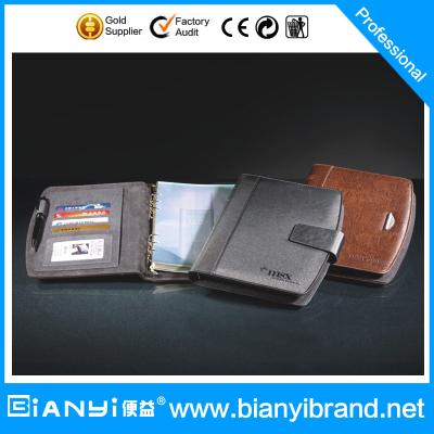 China Fashion leather agenda 6rings loose leaf organizer colorful notebook for hot-selling for sale