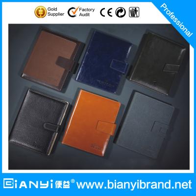 China A5 high quality customized PU leather loose leaf notebook with cheaper price for sale