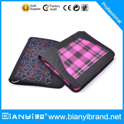 China Fabric cover portfolio with binder A4 size for sale