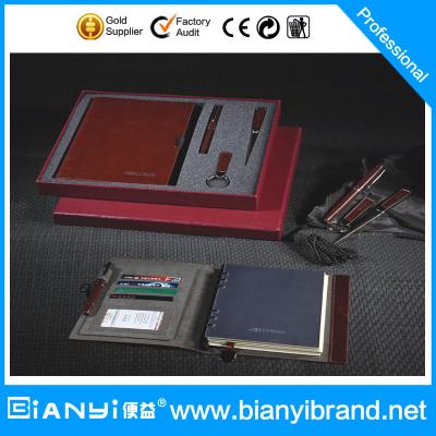 China Loose leaf leather journal diary notebook for sale