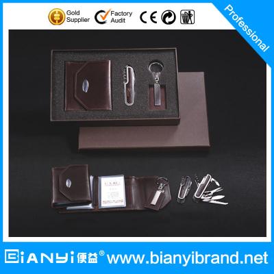 China Stationery set to print with logo & Pu notebook for sale