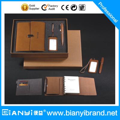 China PU leather desktop organizer stationery set for sale