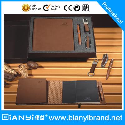 China Pen Keychain Gift Set with loose leaf notebook for sale