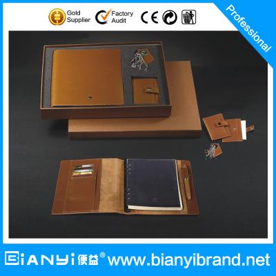 China PU cover notebook office stationery set for sale