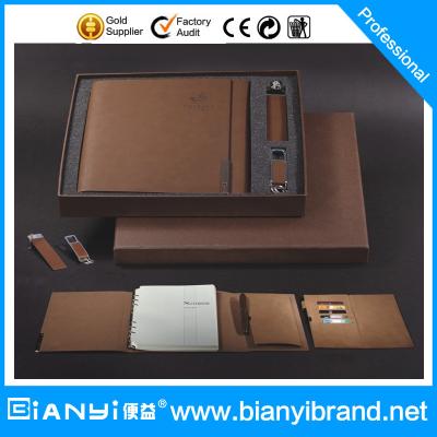 China Promotional notebook with 4GB USB Memo and Mobile phone chain for sale