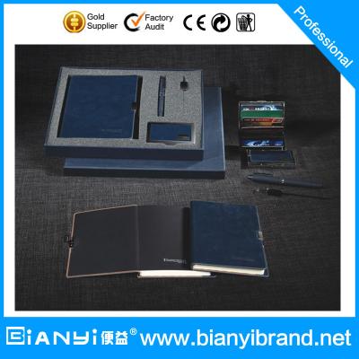 China High quality metal gift pen set with loose leaf notebook in box for sale