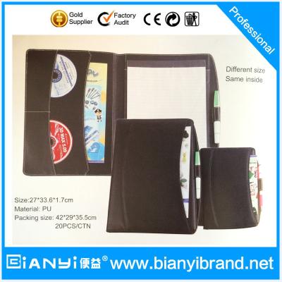 China Factory-price A4 Leather Folder With Notepad,Custom Leather File Folder for sale