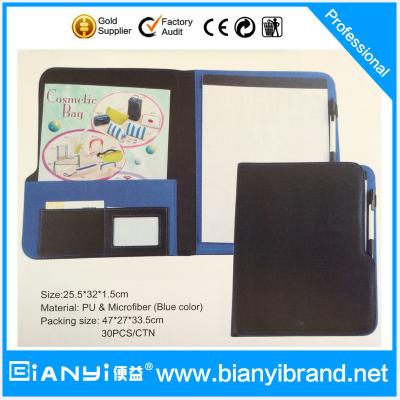 China New design A4 custom leather file folder for sale
