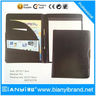 China Genuine leather A4 portfolio file folder for sale