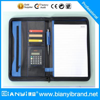 China Mutiple Ways PU Leather portfolio for sale
