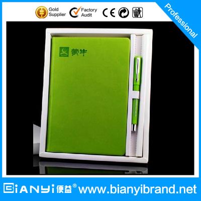 China Carbon fiber pen with pu leather notebook gift pen set for sale