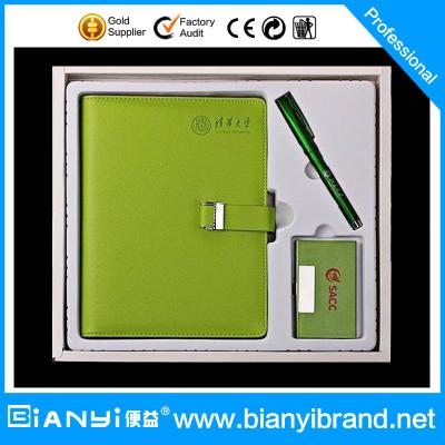 China Classical gift set for man with name card case notebook and pen for sale
