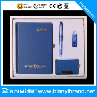 China pu leather gift set notebook, business gift set, designed according to your budget for sale