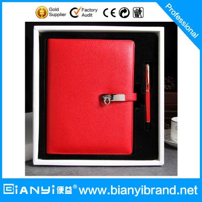 China metal pen with notebook customized logo gift pen set for sale