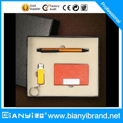 China Classical gift set for man with name card USB Flash drive and pen for sale