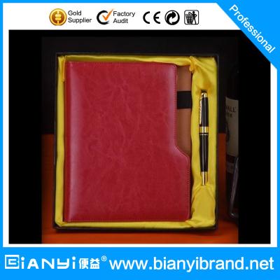 China Professional high quality custom calendar planner/ planner notebook with pen in gift box for sale