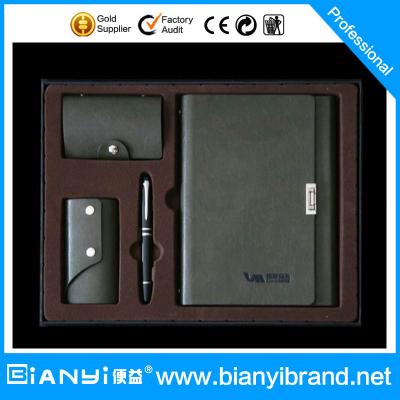 China 4 In 1 Leather Notebook, key And Pen Set for sale