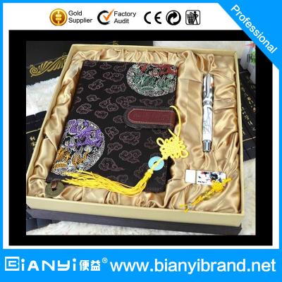 China Promotional note book set with USB Flash driver for sale