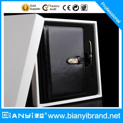 China 2015 New leather promotional gift set(notebook and pen) for sale