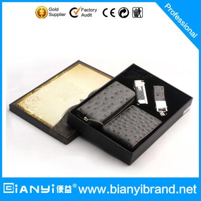 China leather wallet gift set for sale