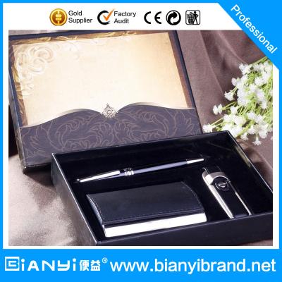 China Top Grade New Design leather card holders gift set for sale