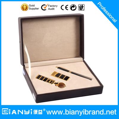 China Custom boxed corporate pen keychain men gift set for sale